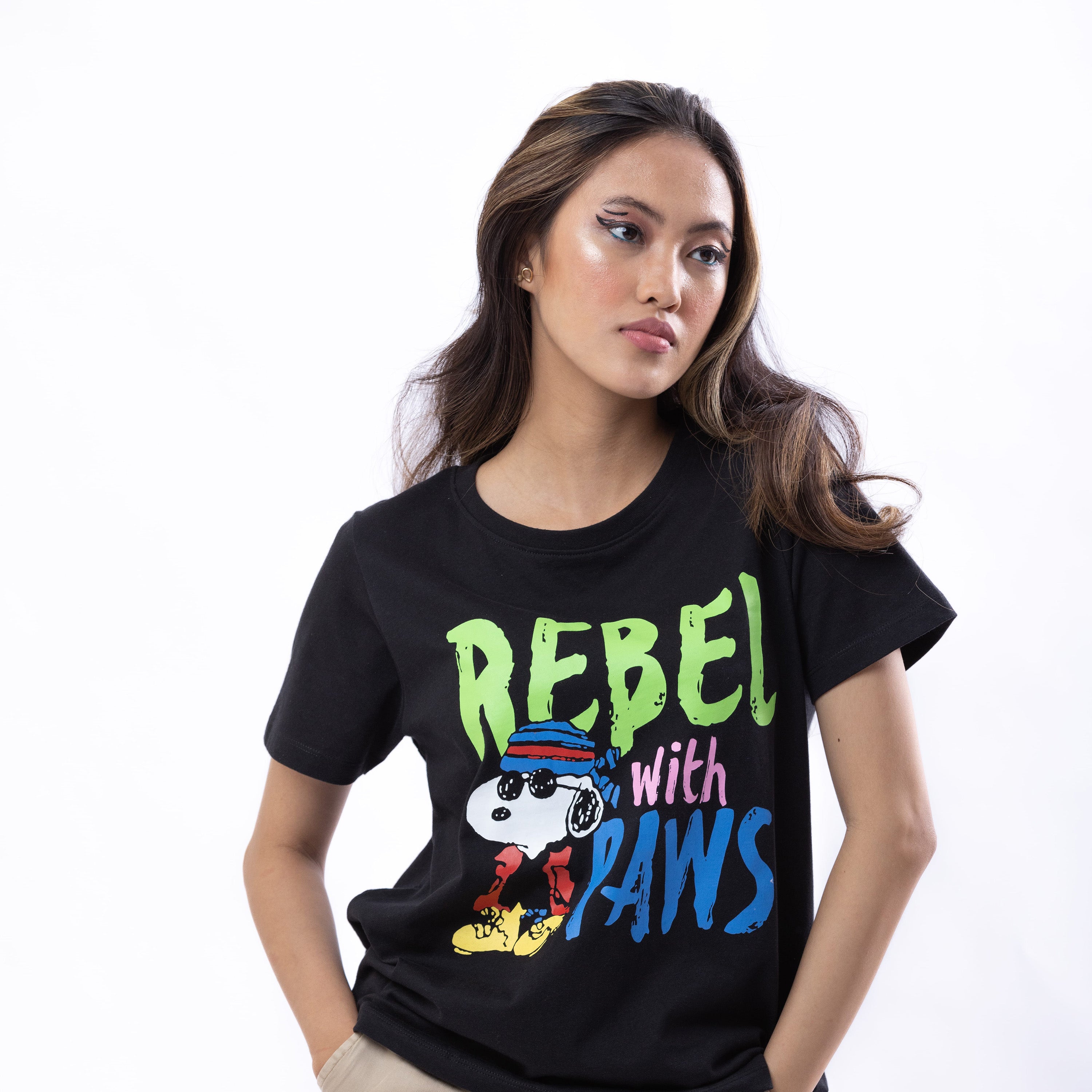 Peanuts Snoopy Ladies Relaxed Fit Tee